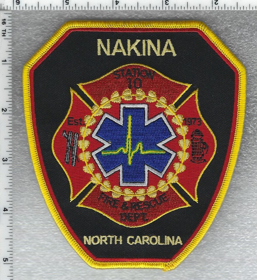 Nakina Fire Department (North Carolina) Shoulder Patch - U.S.