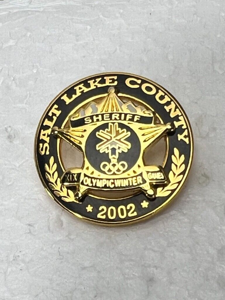 Salt Lake County Sheriff Olympic Winter Games 2002 Lapel Police Pin ...
