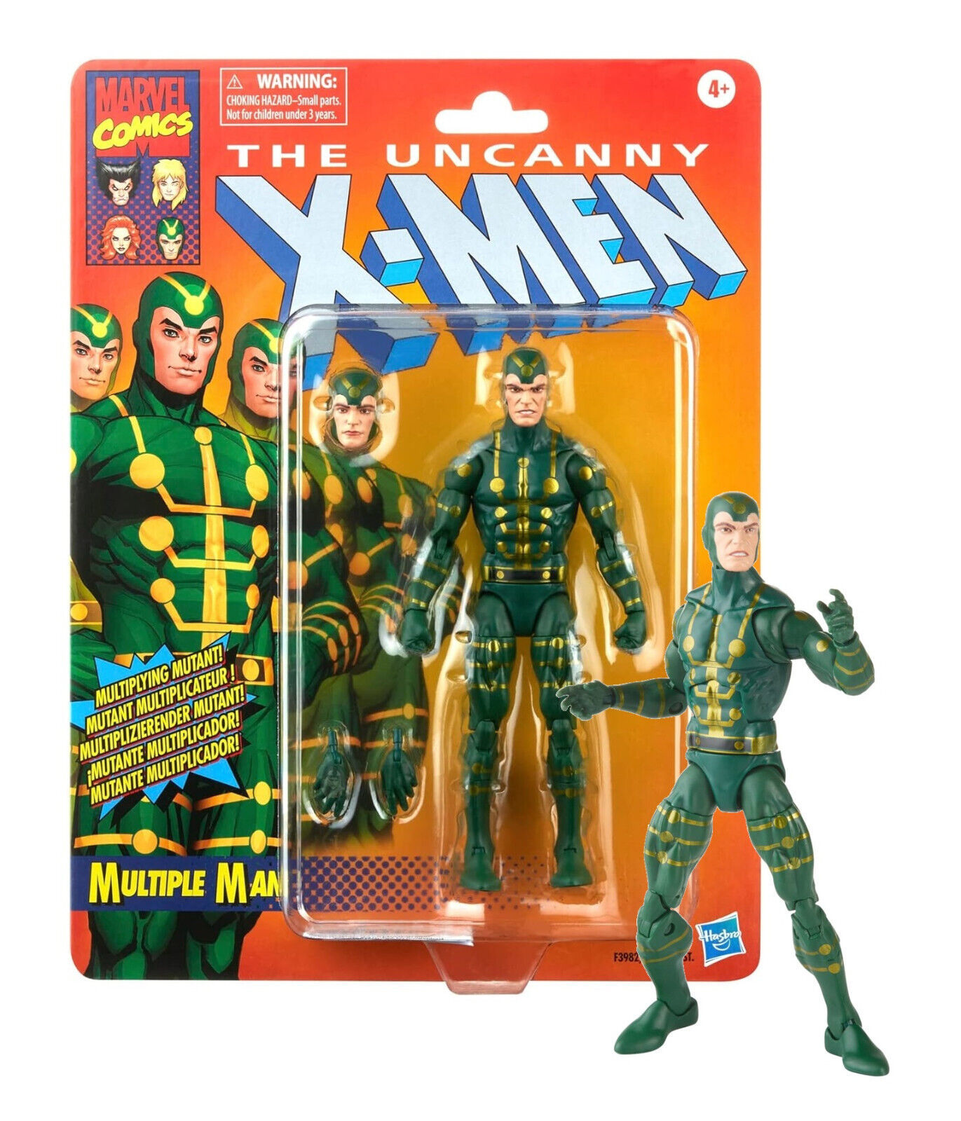 Marvel Legends Retro X-Men Multiple Man 6" Figure Mint on Card - Action ...