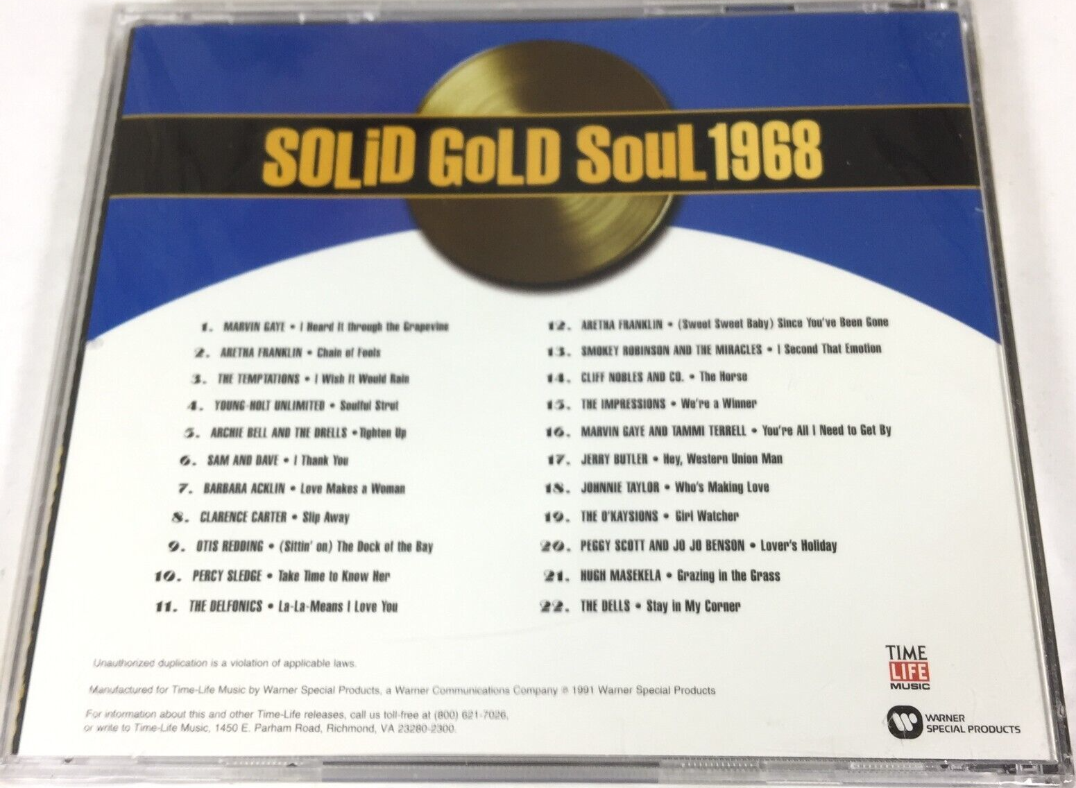 Time Life Solid Gold Soul: 1968 ( CD ) - CDs