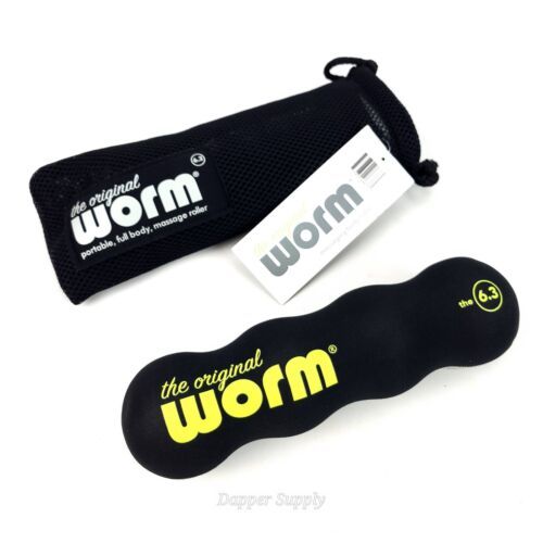The Original Worm Portable massage Body Roller Ball Black 9" - Massagers