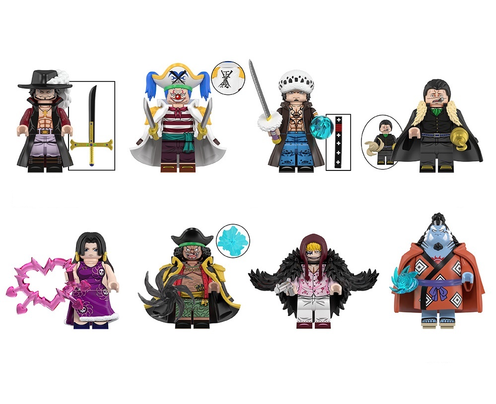 Buggy Dracule Mihawk Jinbe Boa Hancock Minifigures One Piece Sets ...