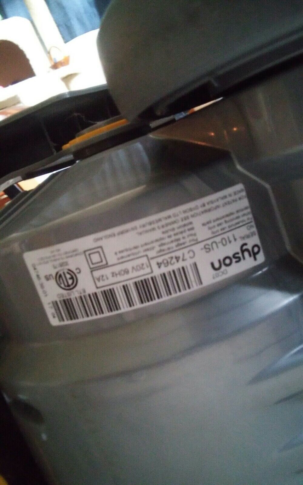 Dyson Yellow Vacuum Cleaner Root Cyclone DCO7 Powers Up Brush Won't Spin - Household Supplies ...