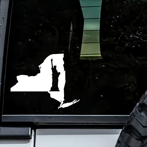 Statue of Liberty NYC New York State Map Vinyl Decal Sticker - Custom ...