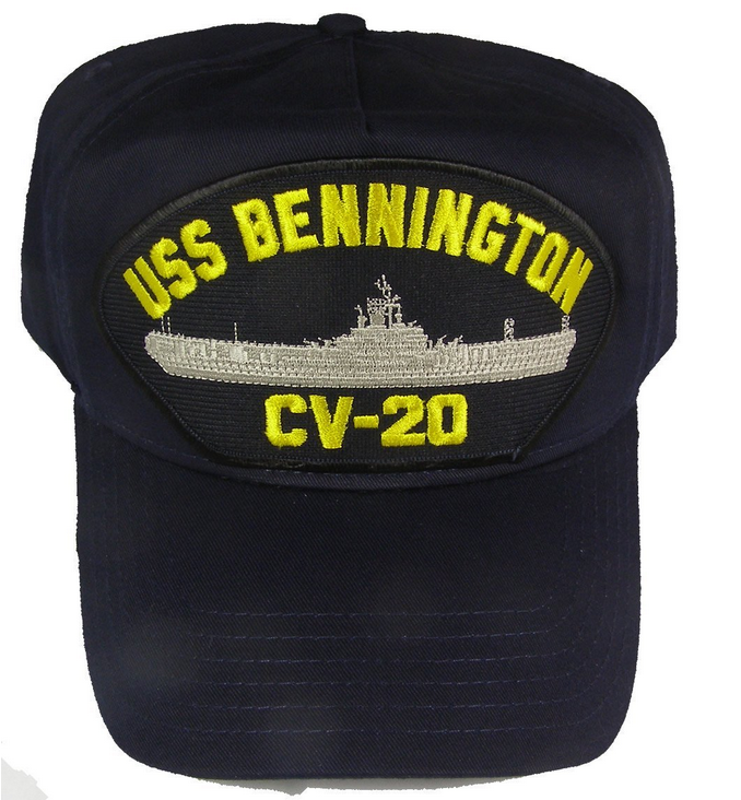 USS BENNINGTON CV-20 HAT CAP USN NAVY SHIP ESSEX CLASS AIRCRAFT CARRIER ...