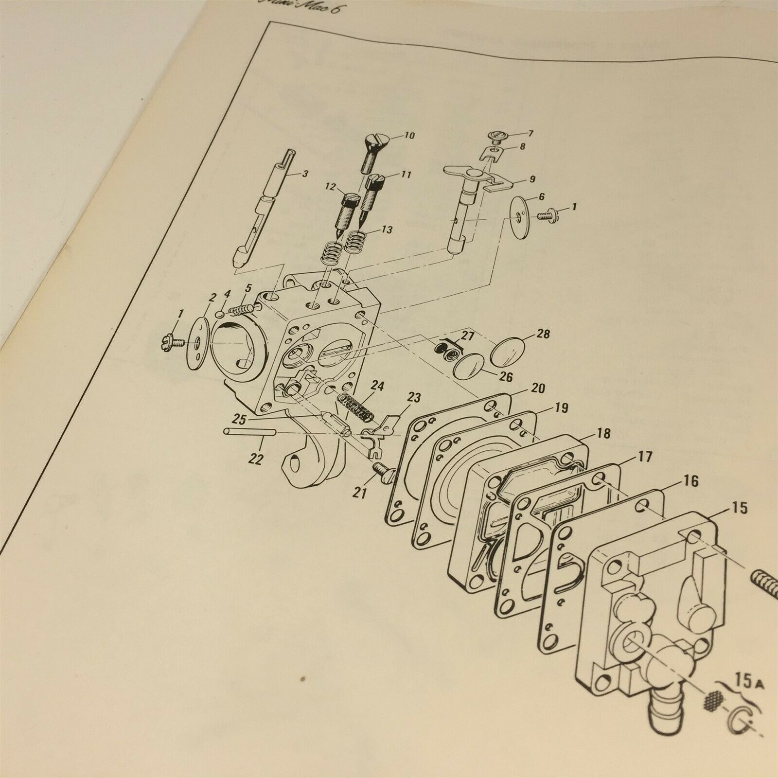 1972 McCulloch Mini-Mac 6 Chain Saw Illustrated Parts List 86497 600080 ...