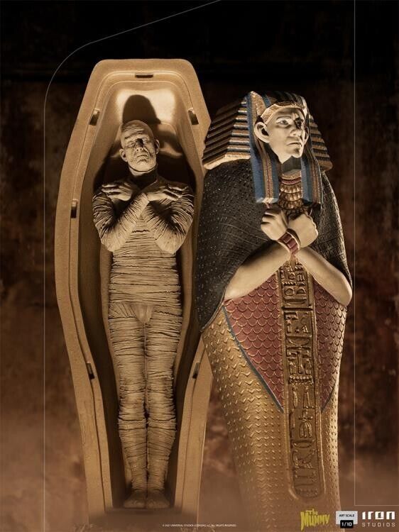 Universal Monsters The Mummy Deluxe Art Scale 1/10 statue Iron Studios ...