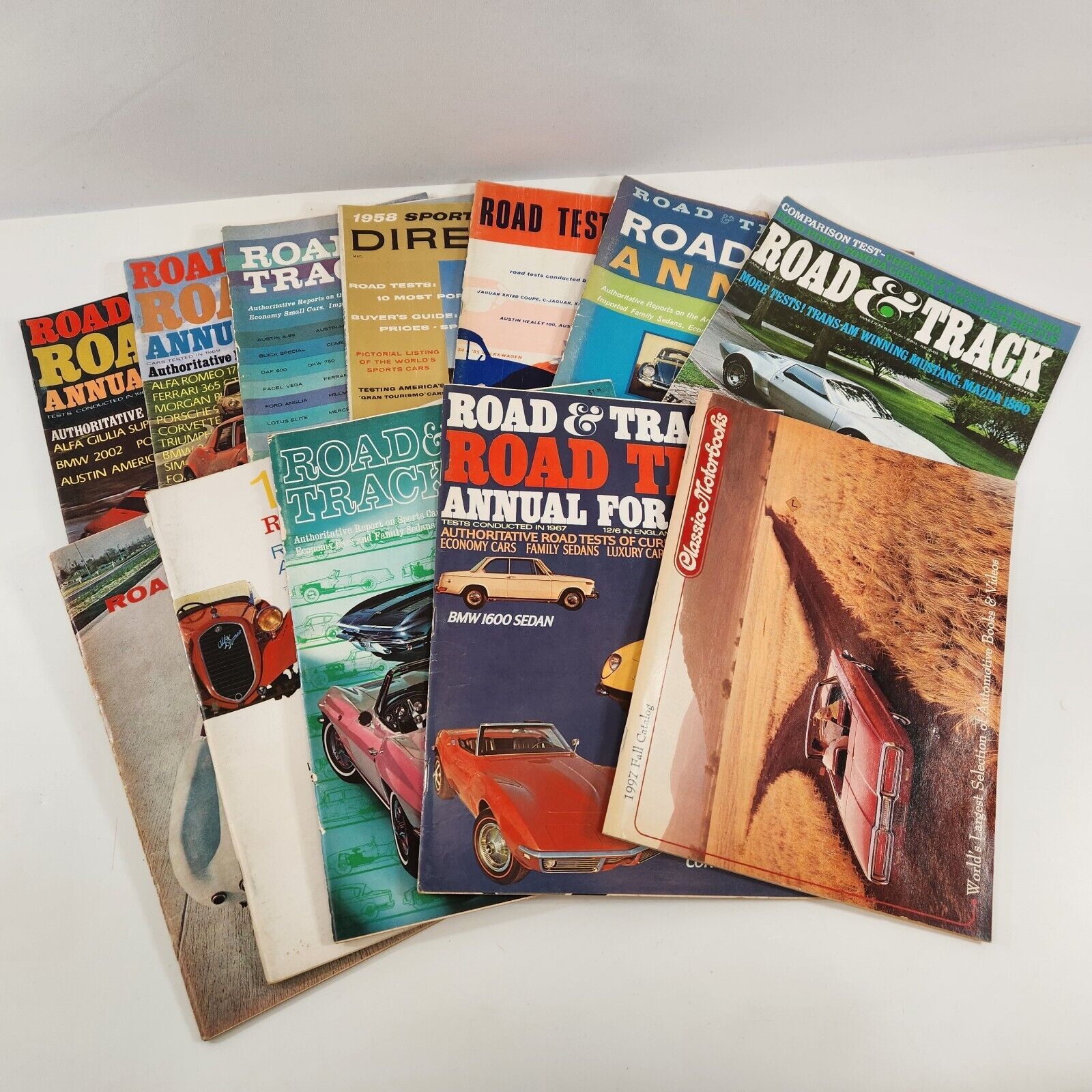 Road & Track Road Test Annual Magazine Lot 1956 58-61 63 68 69 71 ...