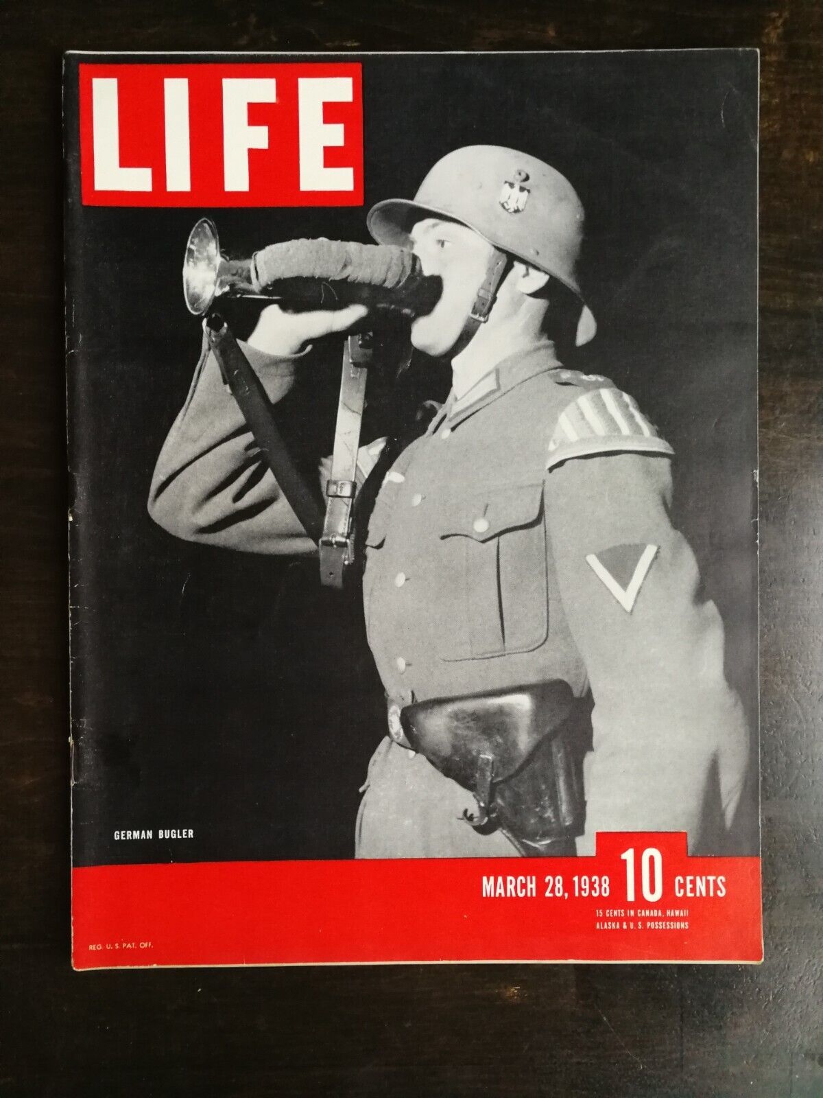 Life Magazine March 28, 1938 German Bugler - Abraham Lincoln - Adolf ...