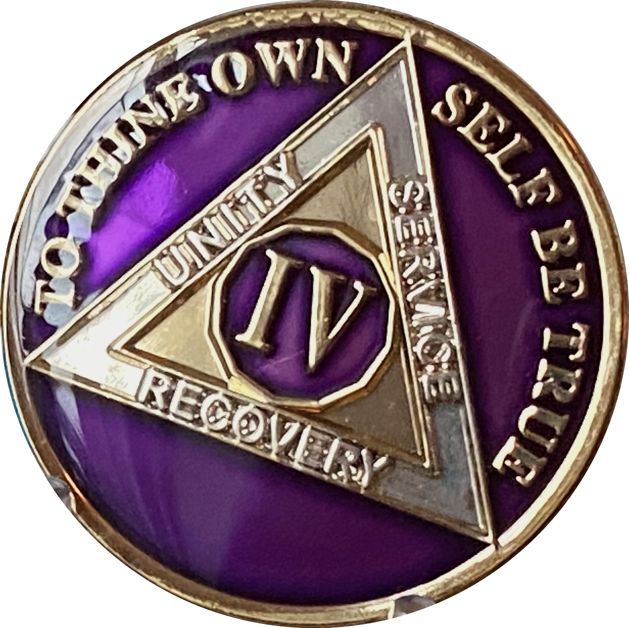 4 Year AA Medallion Metallic Purple and 50 similar items
