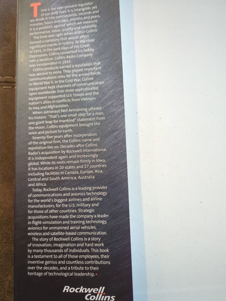 Rockwell Collins: 75 Years of Innovation - Kennard Braband & Bernard ...