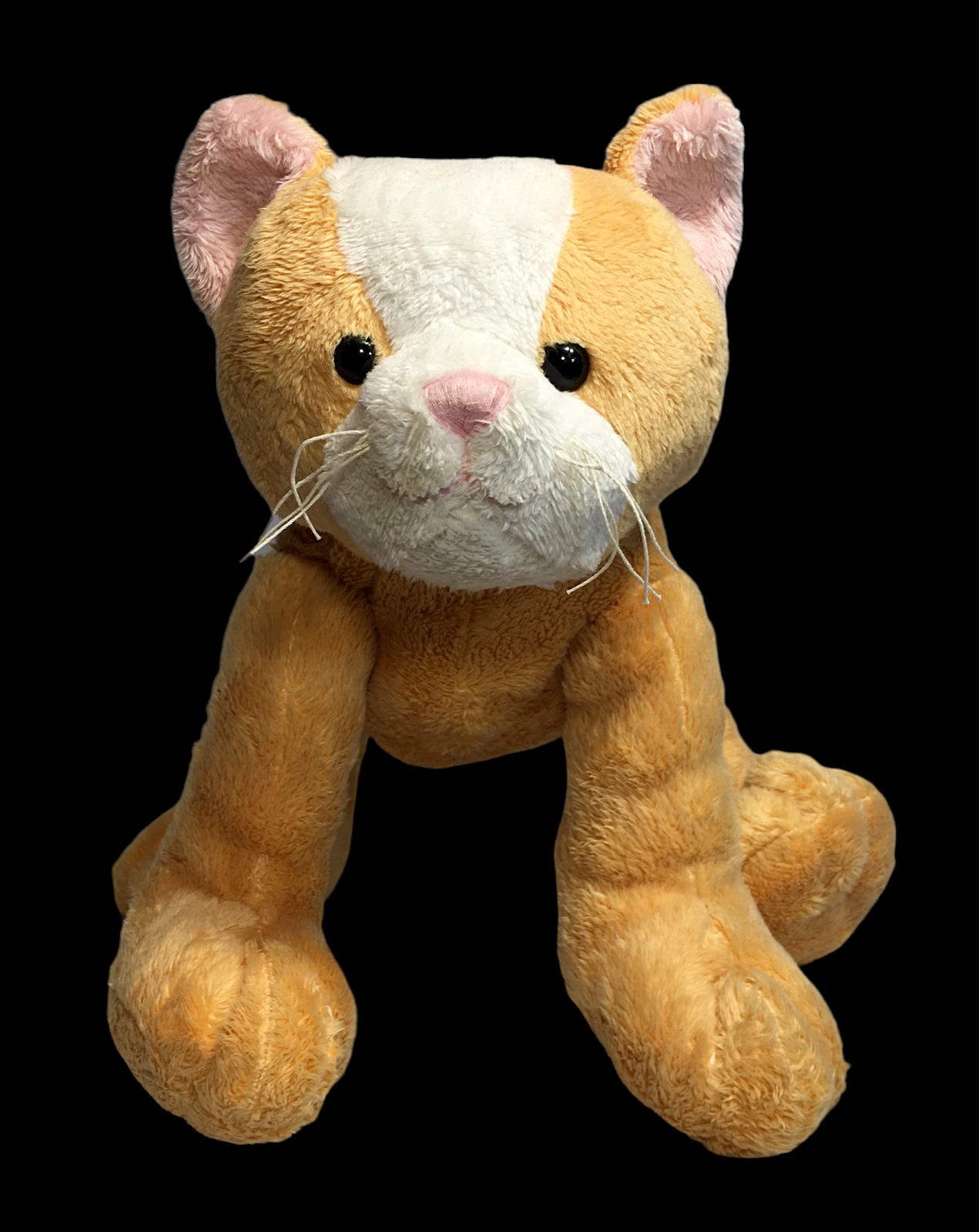 Ganz Acrobatz Cat LARGE Poseable Plush Stuffed Animal Orange Tabby ...