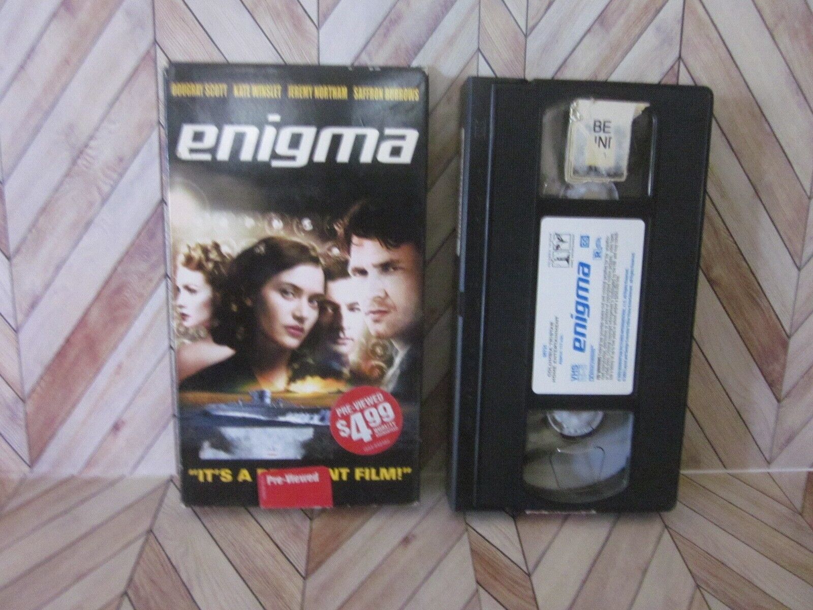 Enigma (VHS 2002) Dougray Scott, Kate Winslet, Saffron Burrows, Espionage - VHS Tapes