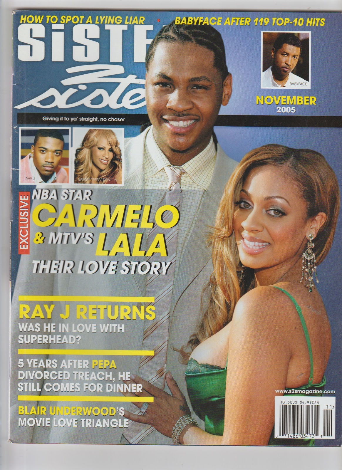 Sister 2 Sister November 2005 magazine - Magazines