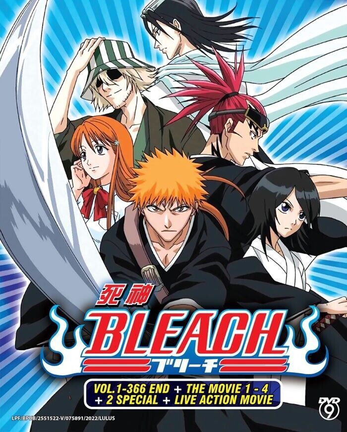 Anime DVD Bleach Complete TV Series +4 Movie + 2 Sp + Live Act *English ...