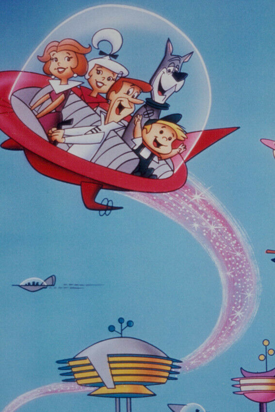 THE JETSONS 24X36 POSTER TV CAST IN ROCKET - Photographic Images