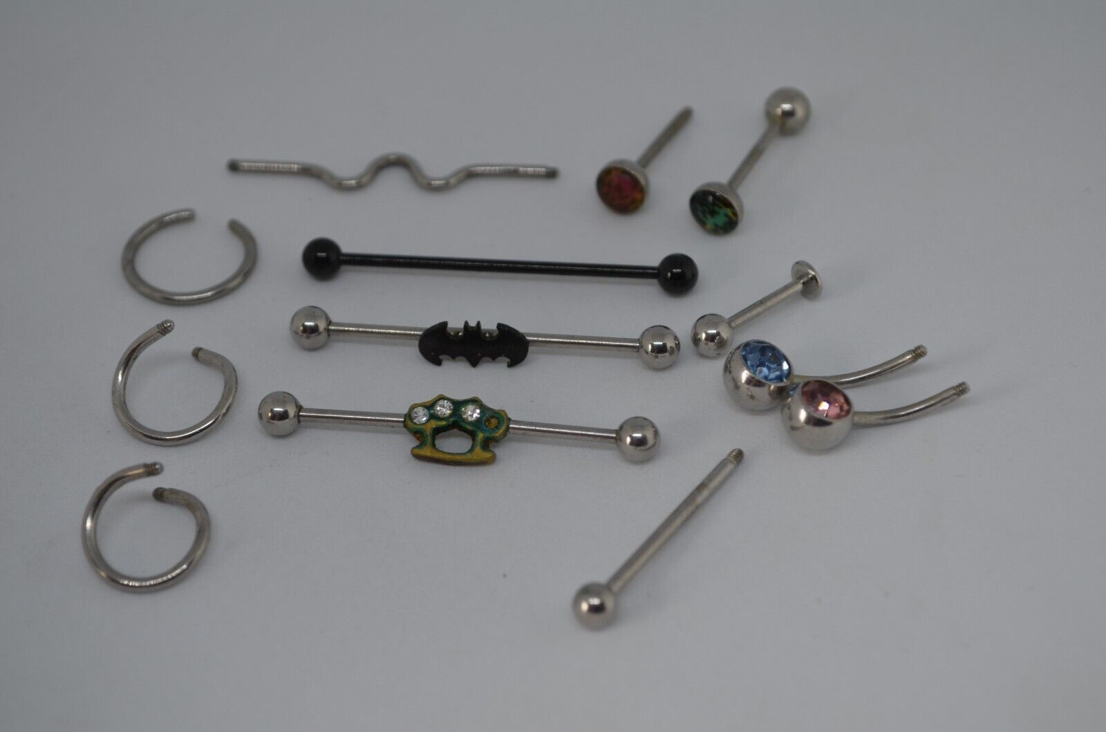 Belly Button Rings Lot of 13 Bars Hoops and 50 similar items