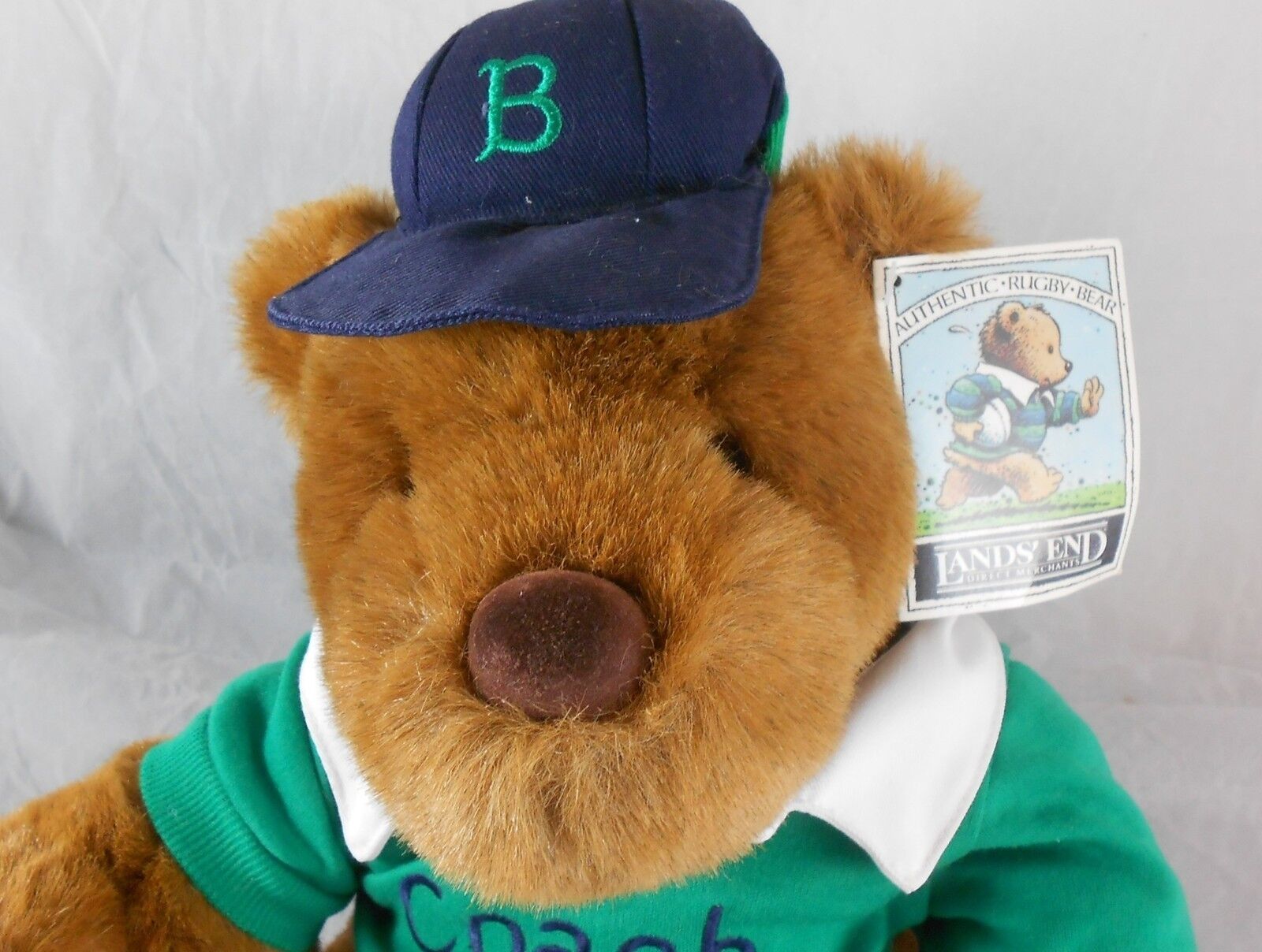 Vintage Lands End Coach Paul Bear Rugby Gund and 49 similar items