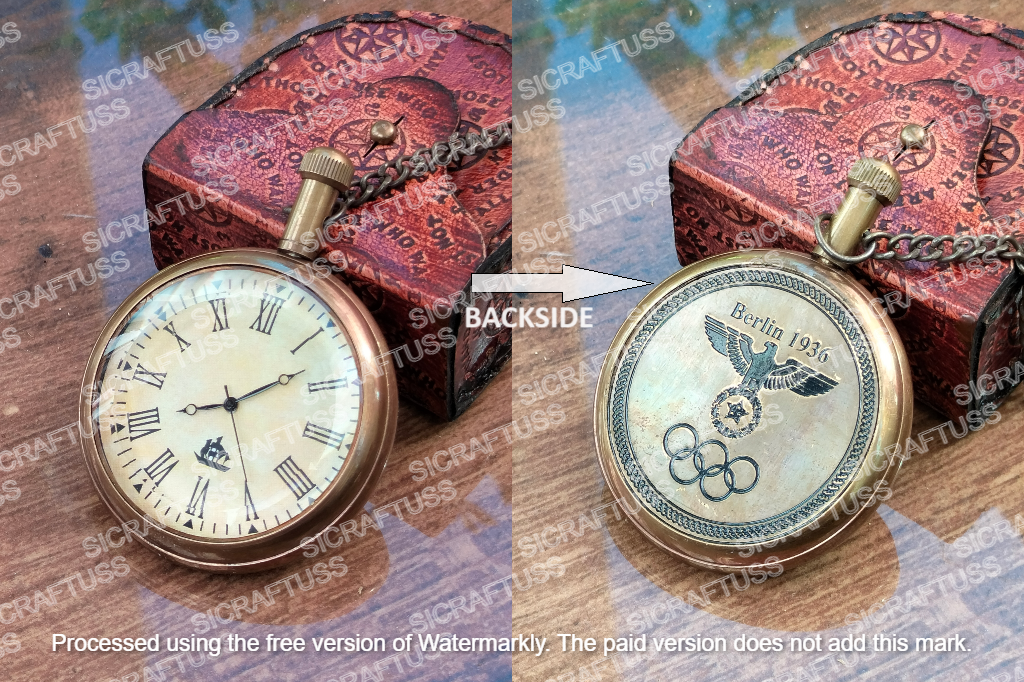 Antique Berlin 1936 Brass Pocket Watch | Olympic Games | Berlin ...