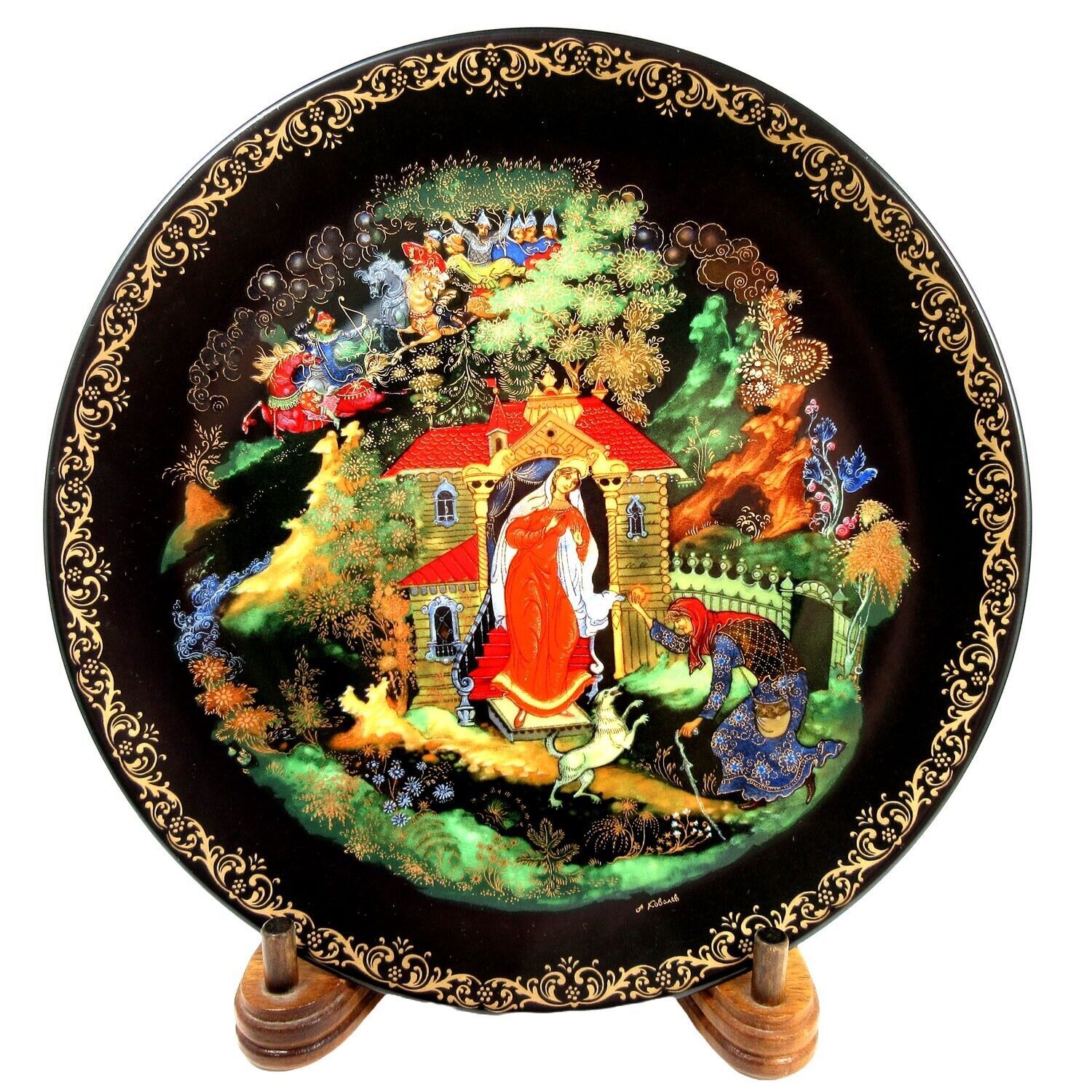 1988 USSR Palekh Russian Fairy Tale Series 2nd Plate Tale of the Dead ...