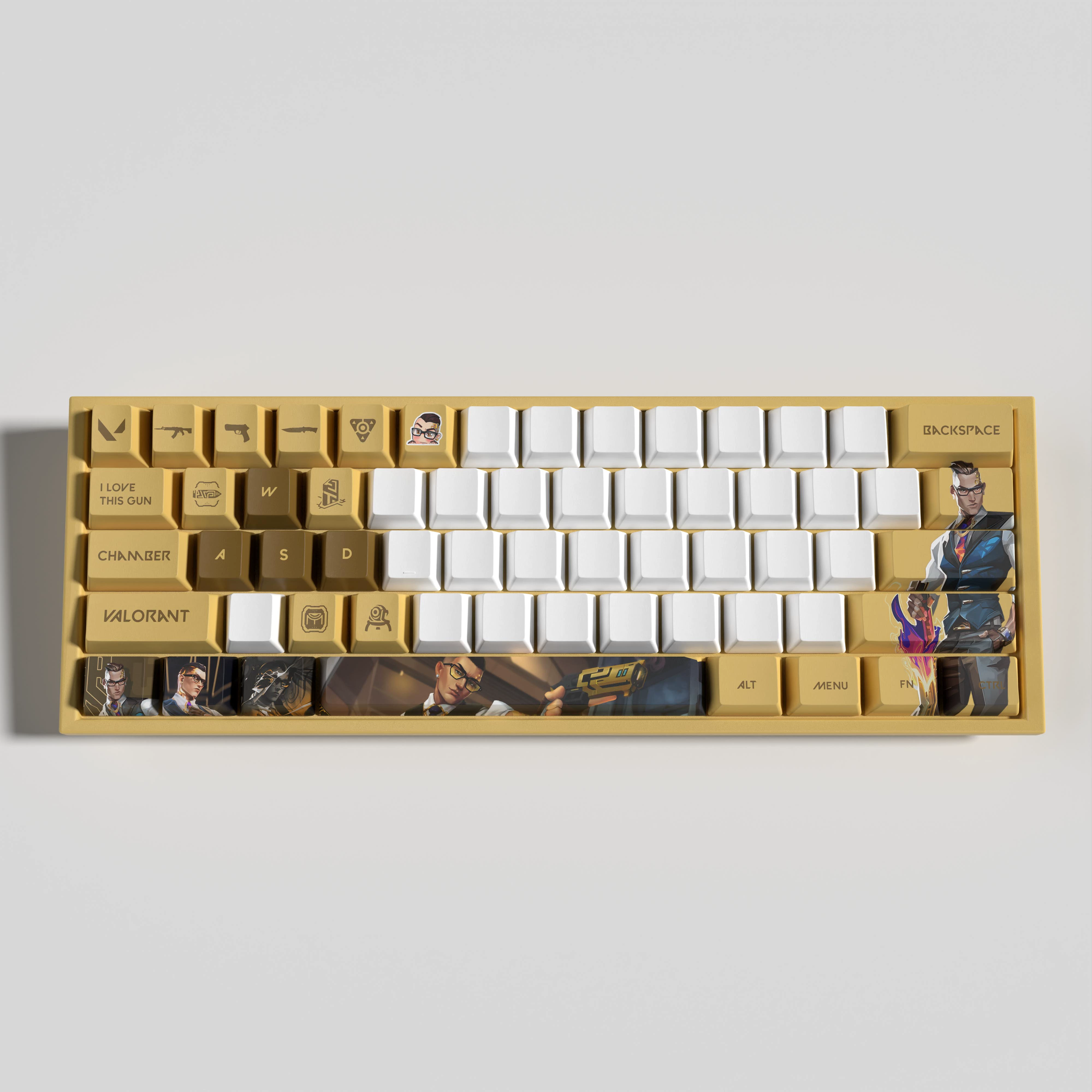 VALORANT Themed Keycaps Chamber PBT heat-sublimation keycaps 29 keys ...