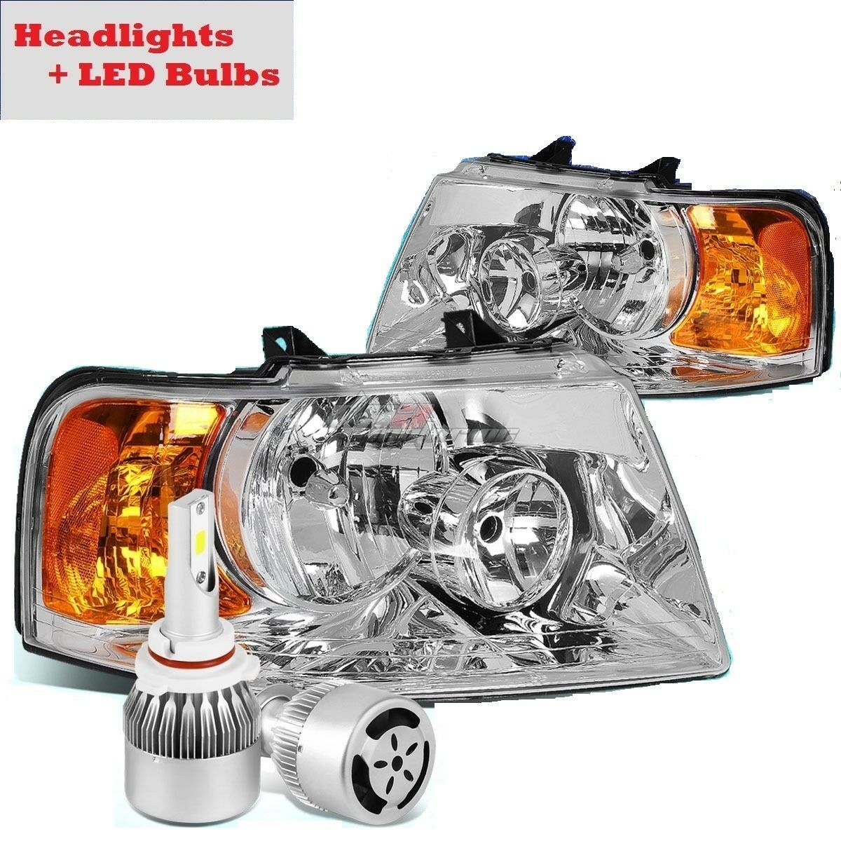 DAMON DAYBREAK 2008 2009 HEADLIGHTS HEAD LAMPS HEAD LIGHTS LED BULBS RV ...