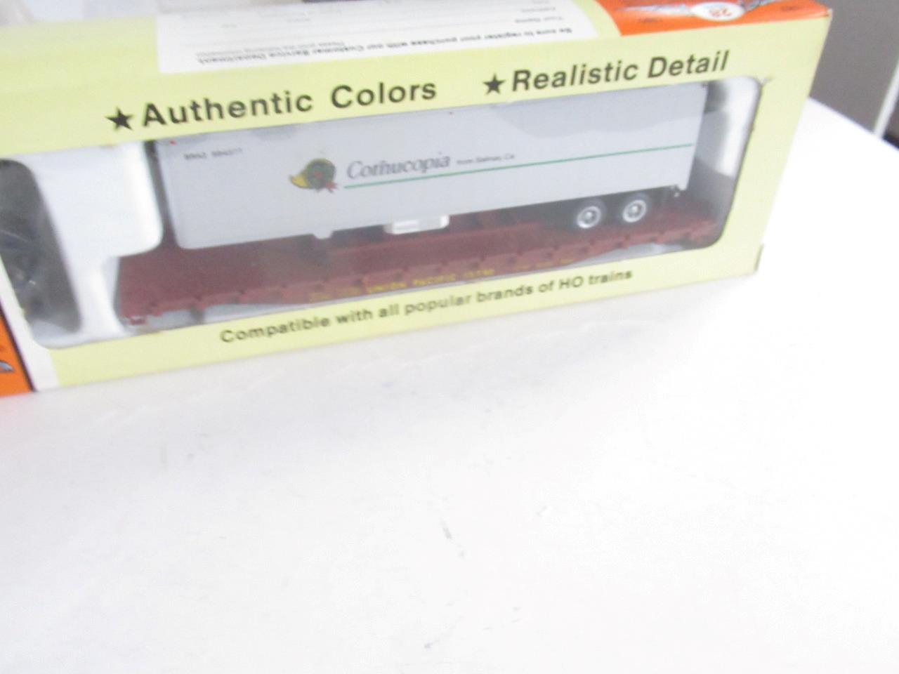 HO TRAINS CON-COR UNION PACIFIC 45 CORNUCOPIA TLR FLAT CAR KIT NEW ...