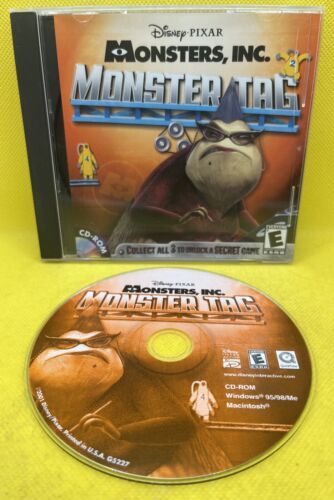 Disney Pixar Monsters, Inc. Monster Tag (PC CD-ROM, 2001, Jewel Case ...