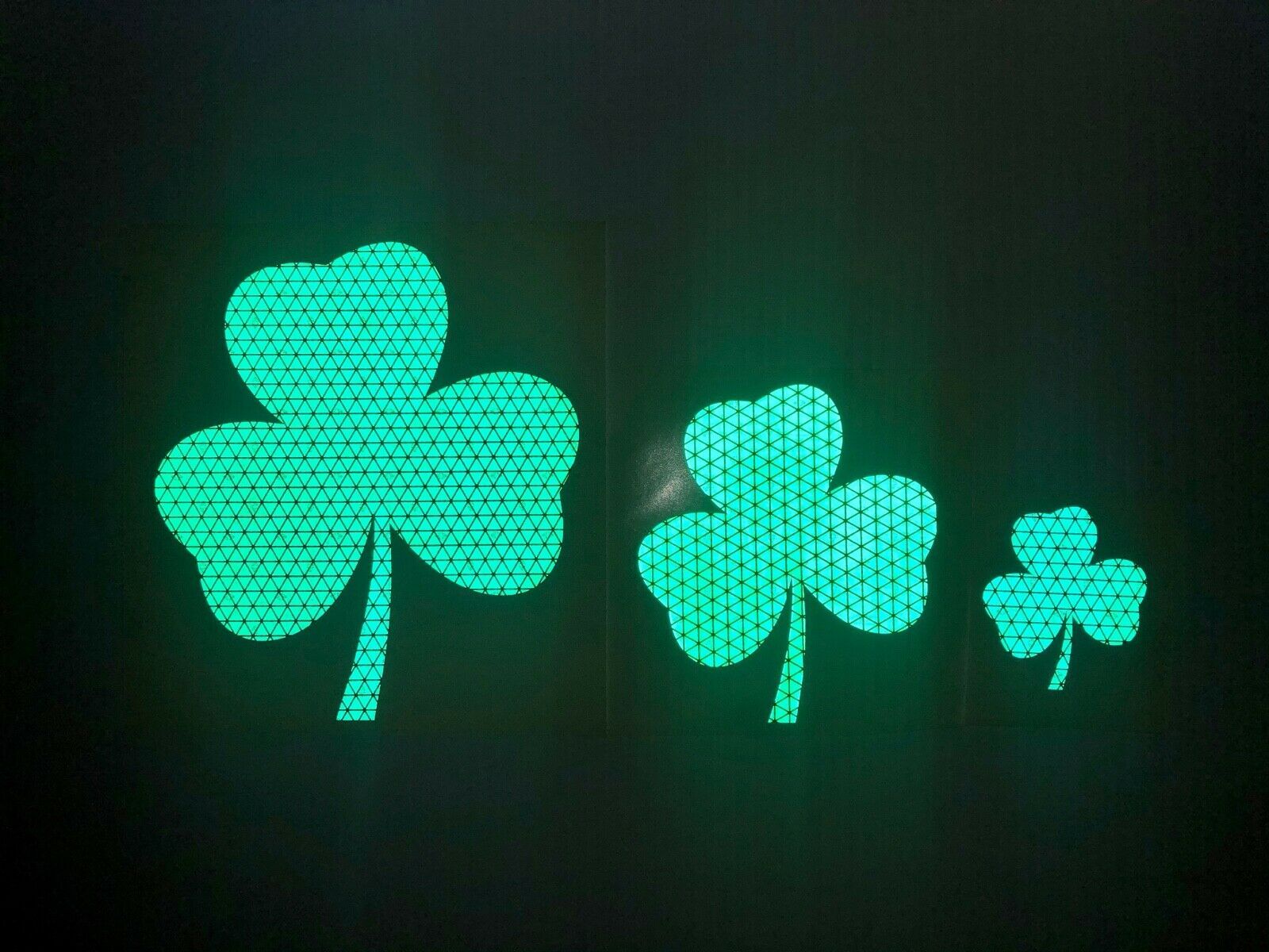 Reflective Green Shamrock Oralite V98 Decal (Ultra Bright) Reflexite ...