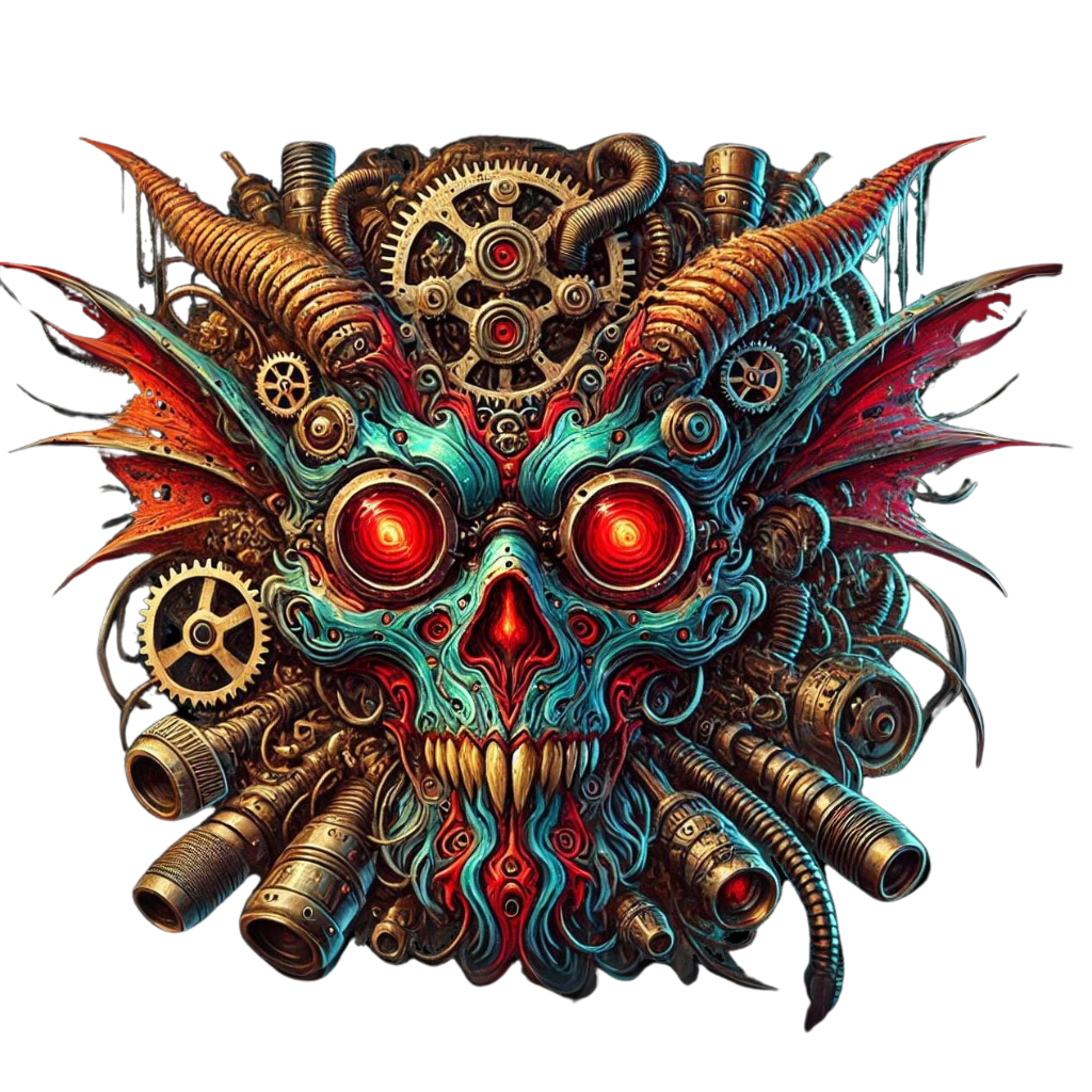 Mecha Demon PNG Clip Art Sublimation Design Digital Download Clipart ...
