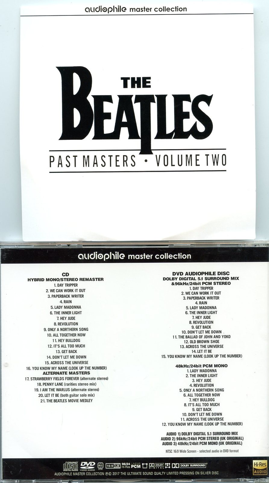 The Beatles- Audiophile Master Collection - Past Masters Vol 2 ( 1 CD ...