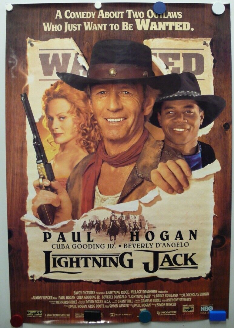 LIGHTNING JACK 1994 Paul Hogan, Cuba Gooding Jr Beverly D'Angelo-Poster ...