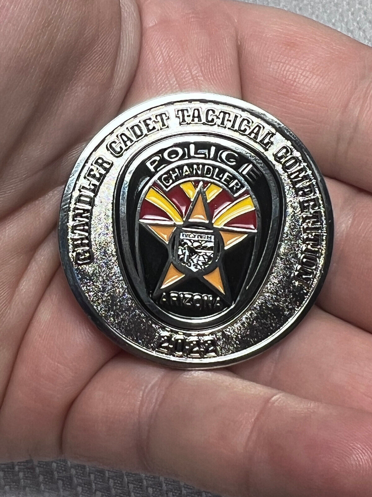 Chandler Cadet Tactical Competetion Police Arizona Lion Challenge Coin ...
