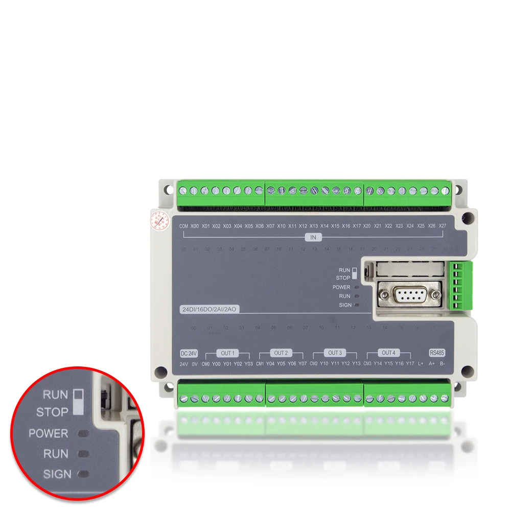 PLC FX3U-40MR RS485 RTC Modbus 485 24 Input and 50 similar items