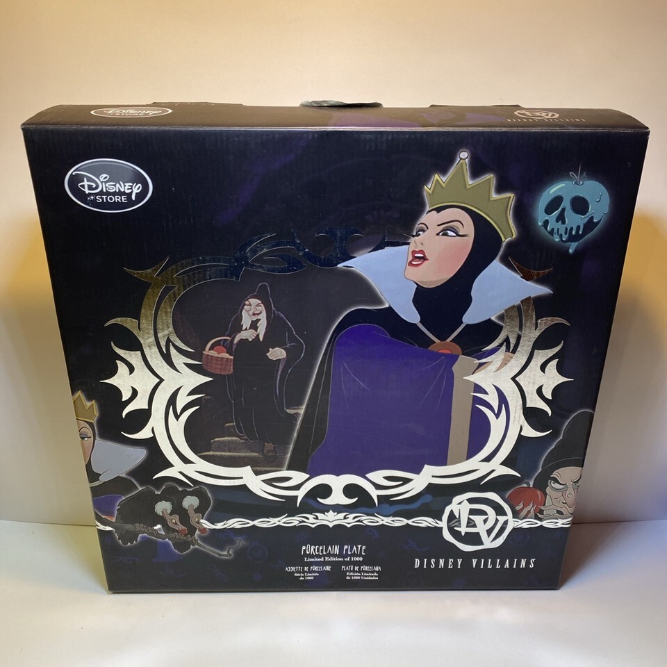 Disney Store Villains Evil Queen Porcelain Limited Edition Art Plate ...