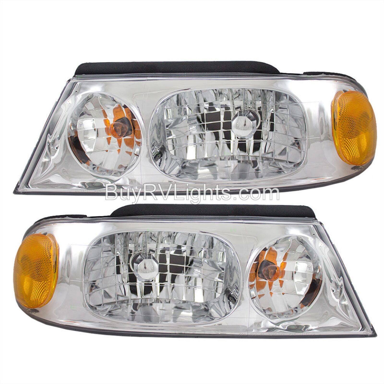 VISION CONDOR CLASS A 2001 PAIR FRONT LIGHTS HEADLIGHTS HEAD LAMPS RV ...