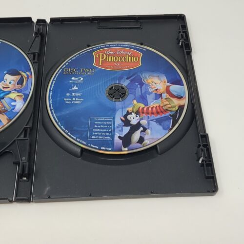Disney Pinocchio DVD Blu-Ray (2009, 3-Disc 70th Anniversary Platinum ...