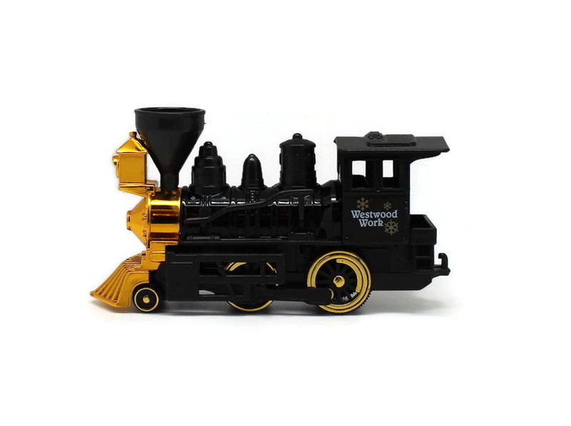 6" Classic Steam Engine Die Cast Pull Back No Box (Black/Gold) 6" x 2 ...