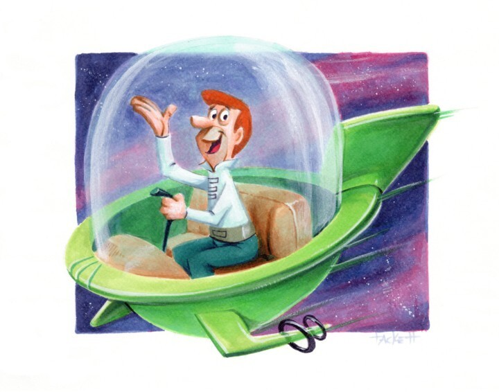 Signed THE JETSONS CAR Poster Print Wall Art 11x14 Unframed - Other