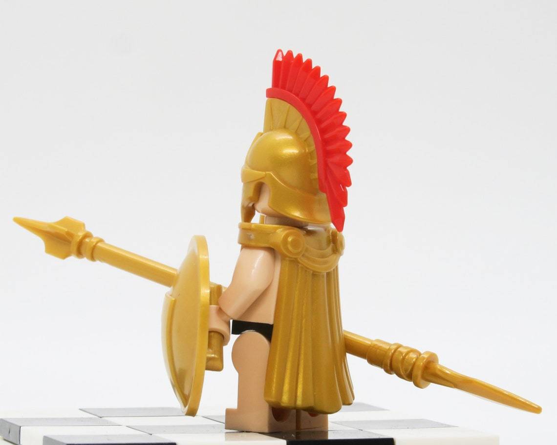 Sparta War Empires Spartan Warrior Soldier Minifigures Weapons and ...