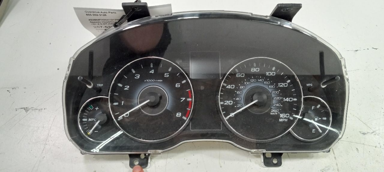 Speedometer Gauge Cluster US Market Sedan With Turbo Fits 10 Subaru ...