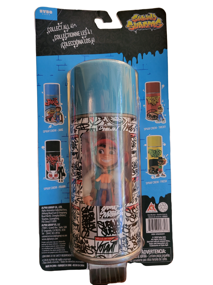 Sybo Games - New - Subway Surfers Sub Surf Spray Crew Jake - Action Figures