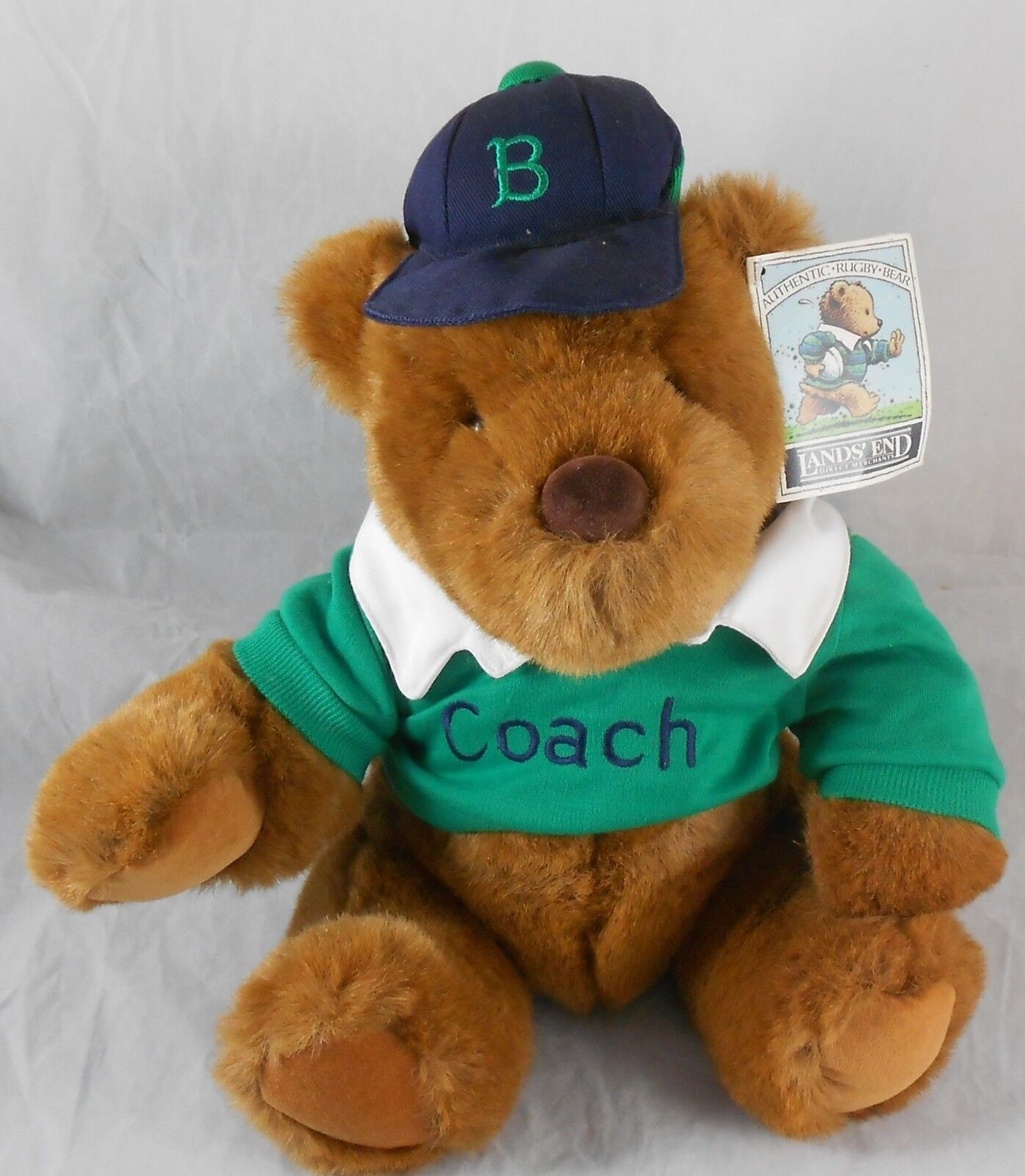 Vintage Lands End Coach Paul Bear Rugby Gund and 49 similar items