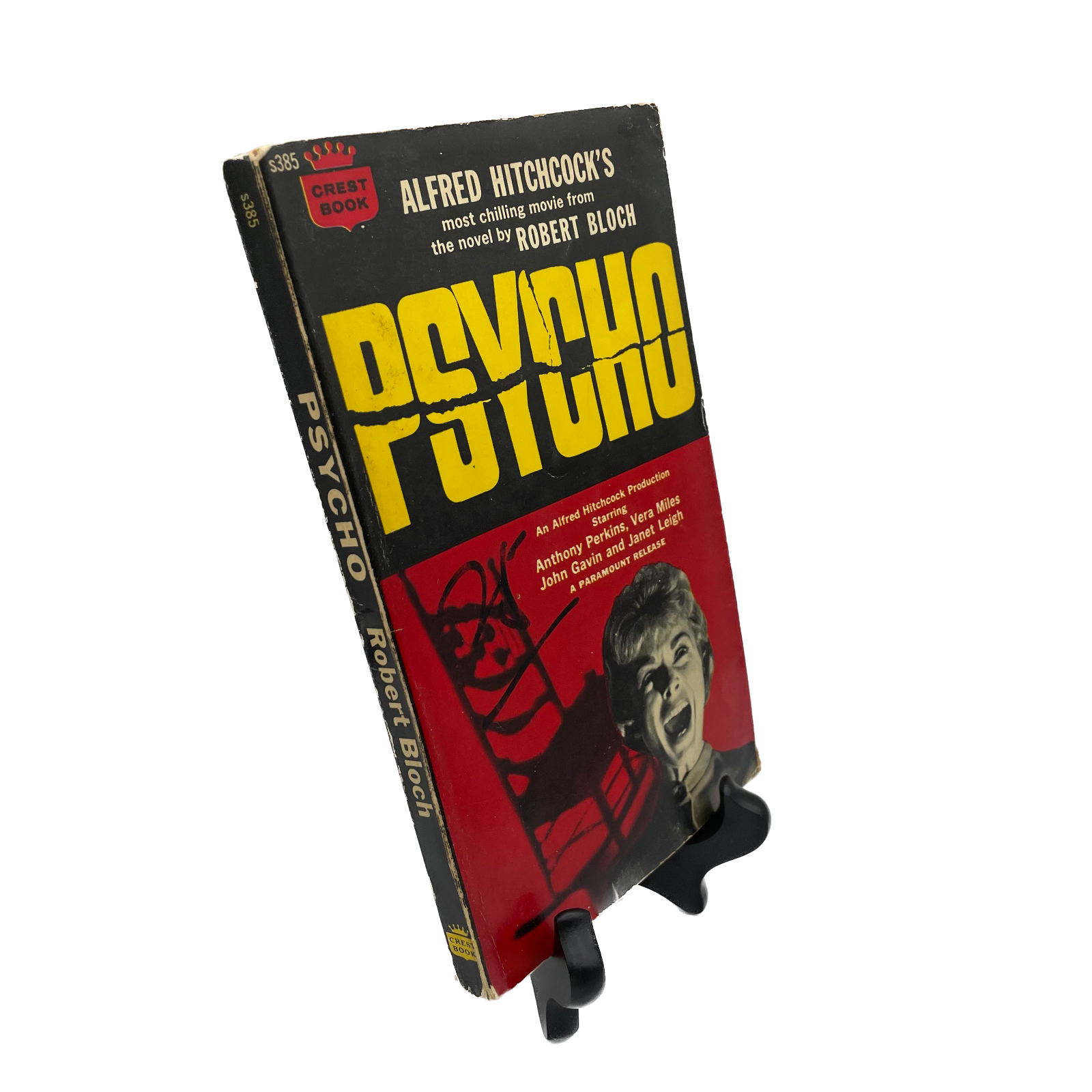 PSYCHO Robert Bloch CREST 1ST Horror Movie Tie In ANTHONY PERKINS ...