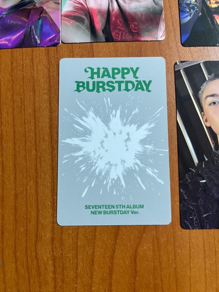 WONWOO SEVENTEEN Offizielle Fotokarte "HAPPY BURSTDAY" Kpop Authentisch ...