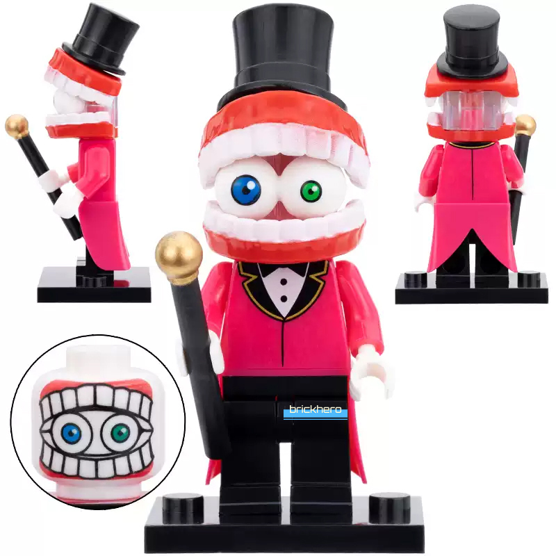 Caine The Amazing Digital Circus Cartoon Custom LEGO Minifigure Toy ...