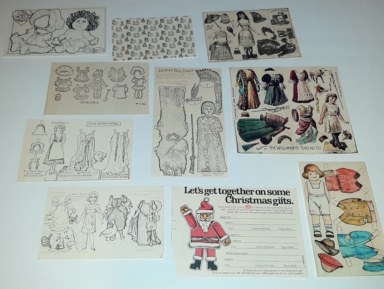Paper Doll Swap Vintage Ephemera Scrap Craft Junk Journal - Paper Dolls ...