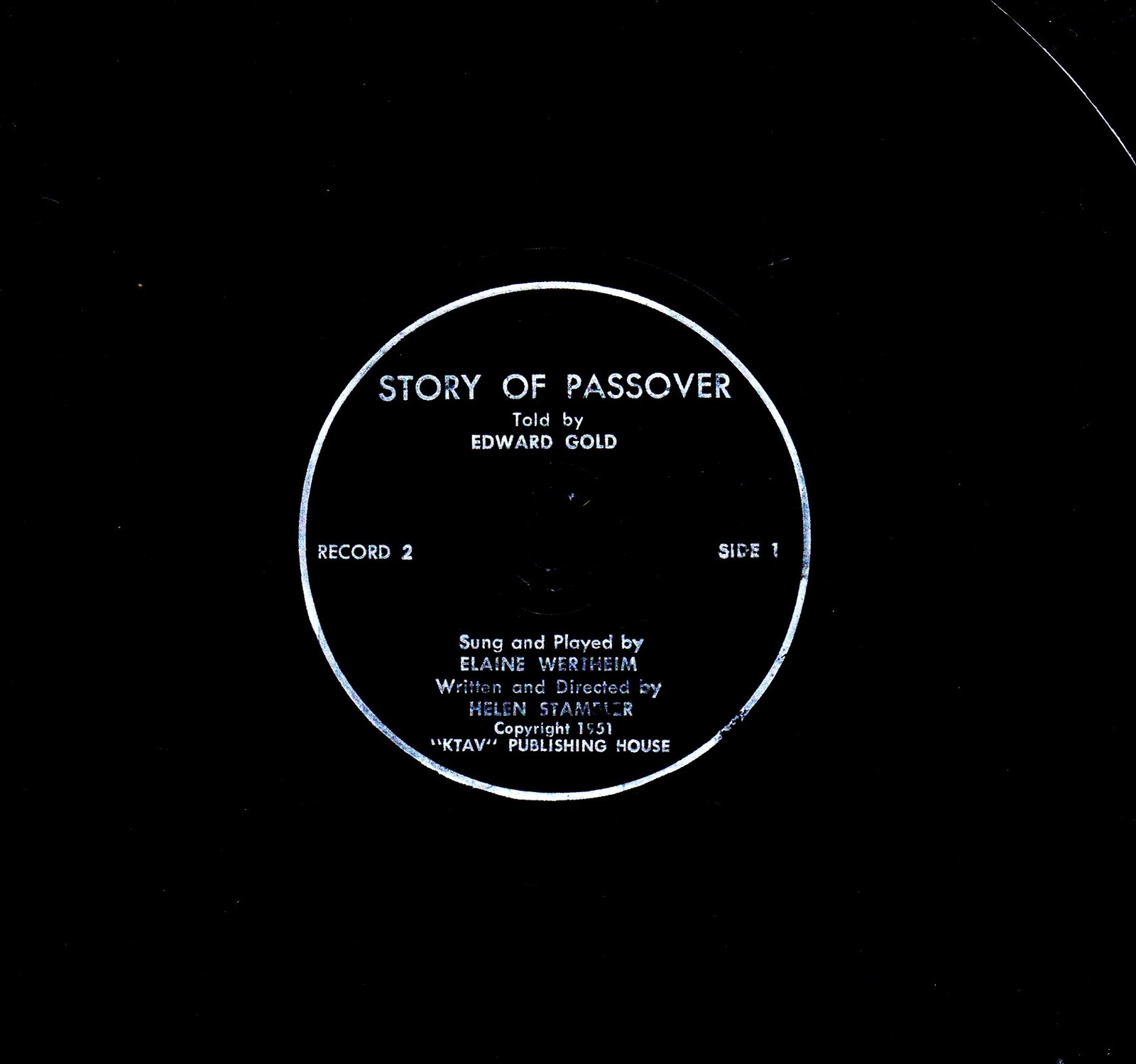 The Story Of Passover - 78rpm record - Vinyl Records