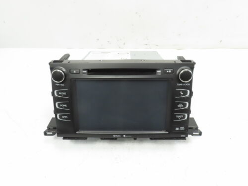 14 Toyota Highlander XLE #1285 Radio, Navigation GPS CD Player Head ...