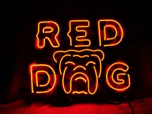 New Red Dog Neon Sign 20"x16" Ship - Other Collectible Lighting